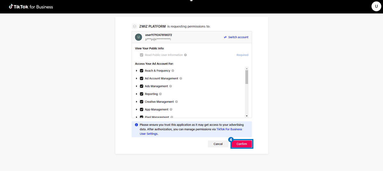 Tutorial 3 : วิธีเชื่อมต่อ ZWIZ.AI กับ TikTok Ads – Blog By ZWIZ.AI